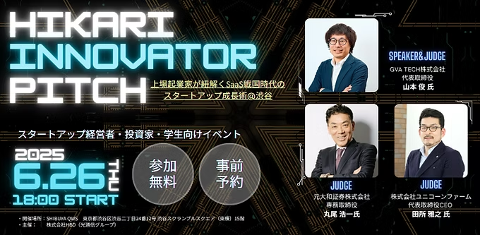 「第2回HIKARI INNOVATOR PITCH」 で代表の梅本がピッチ登壇しました
